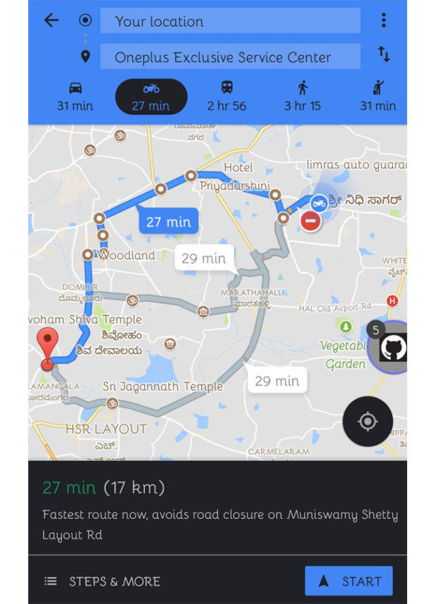 Un mode moto pour Google Maps – Moto Axxe France